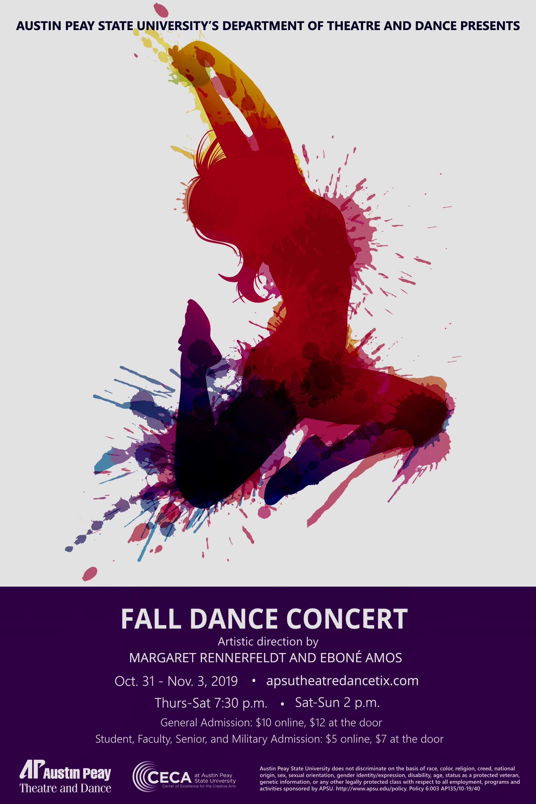 Austin Peay’s Department of Theatre and Dance presents Fall Dance Concert