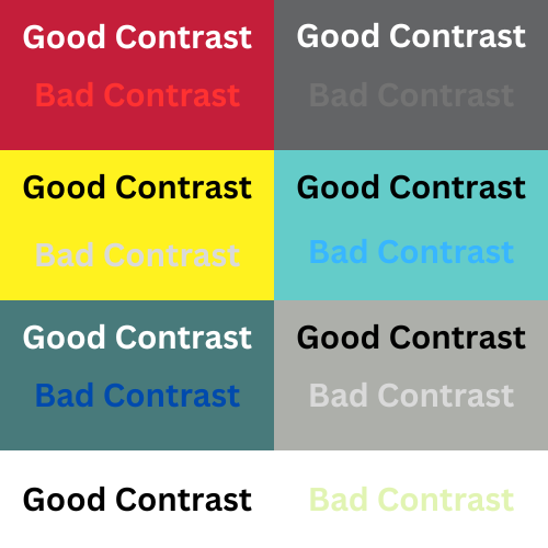 Text High Contrast